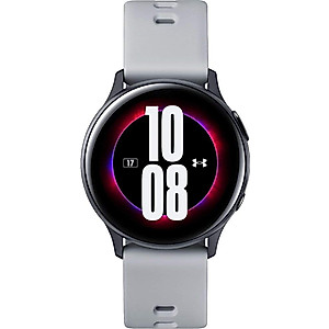 Samsung Galaxy Watch Active2 W/Enhanced Sleep Tracking Analysis, Auto Workout Tracking, and Pace Coaching (40mm, Under Armor Edition), Aqua Black - US Version with Warranty (Renewed)