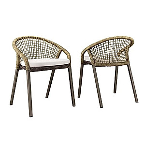 Meadow Outdoor Patio Dining Chairs Set of 2