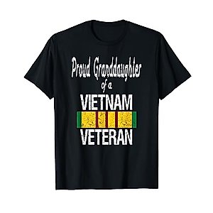 US Military Family - Proud Granddaughter a Vietnam Veteran T-Shirt