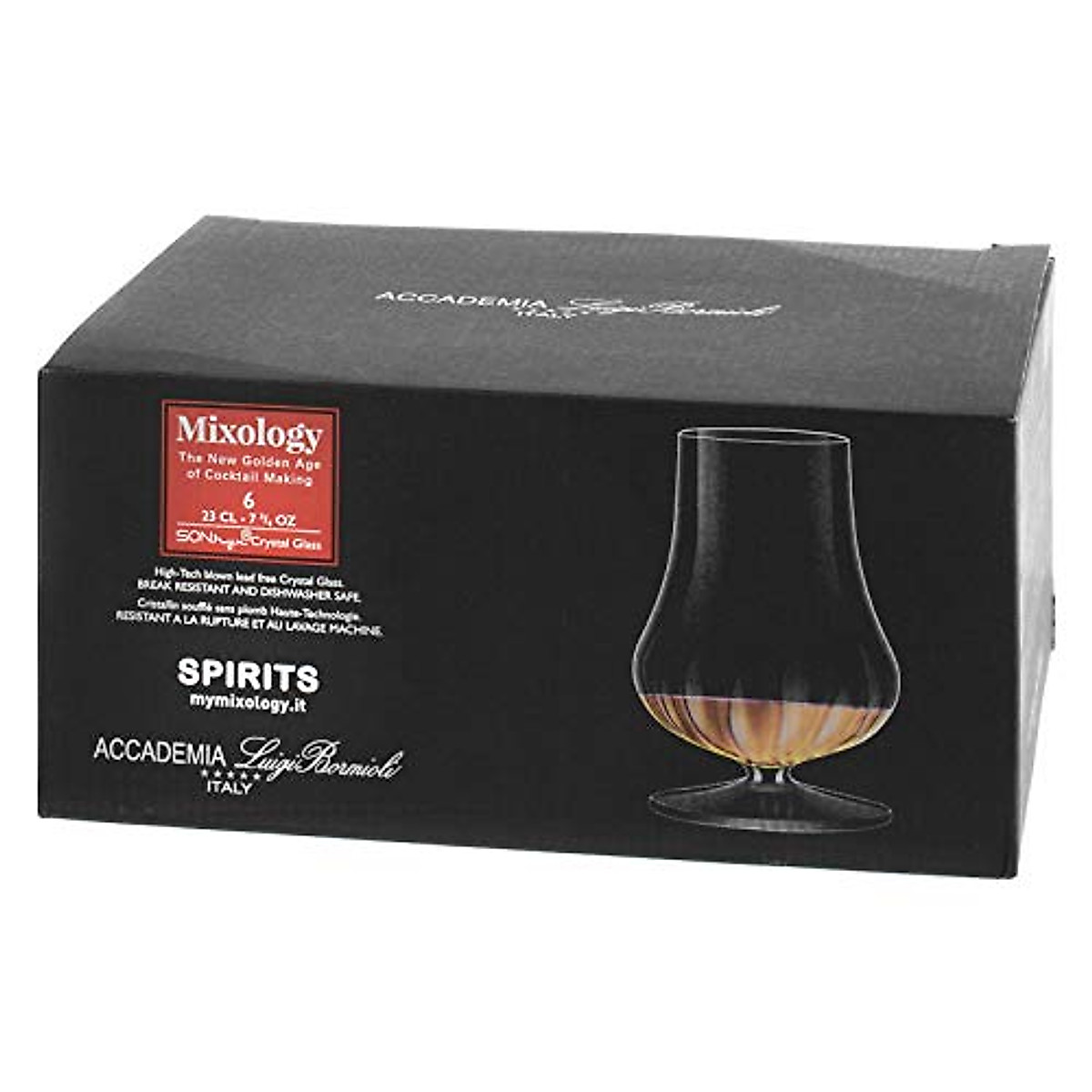 Luigi Bormioli Mixology 4 3/8" Spirits 7.75 oz., Set of 6