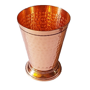 PARIJAT HANDICRAFT Mint Julep Cup Moscow Mule Mint Julep Cup beautifully handcrafted Capacity 12 Ounce Hammered