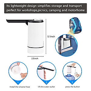 Selitofafa Drinking Water Dispenser - Water Cooler Dispenser - Portable Water Bottle Pump for Camping or Family and Office