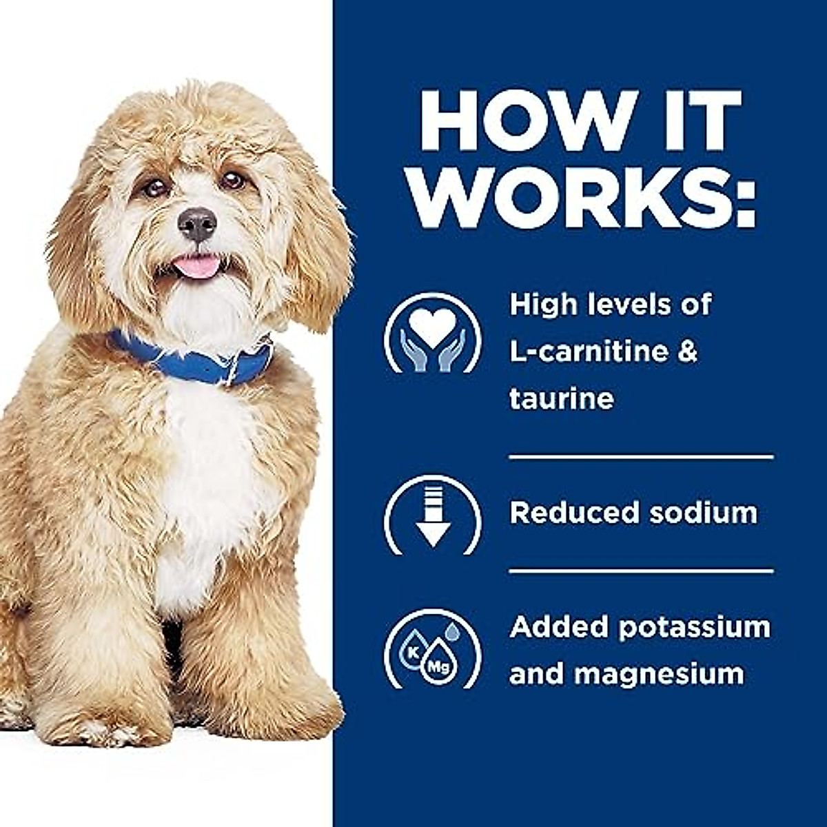 Hill's Prescription Diet h/d Heart Care Chicken Flavor Dry Dog Food, Veterinary Diet, 17.6 lb. Bag