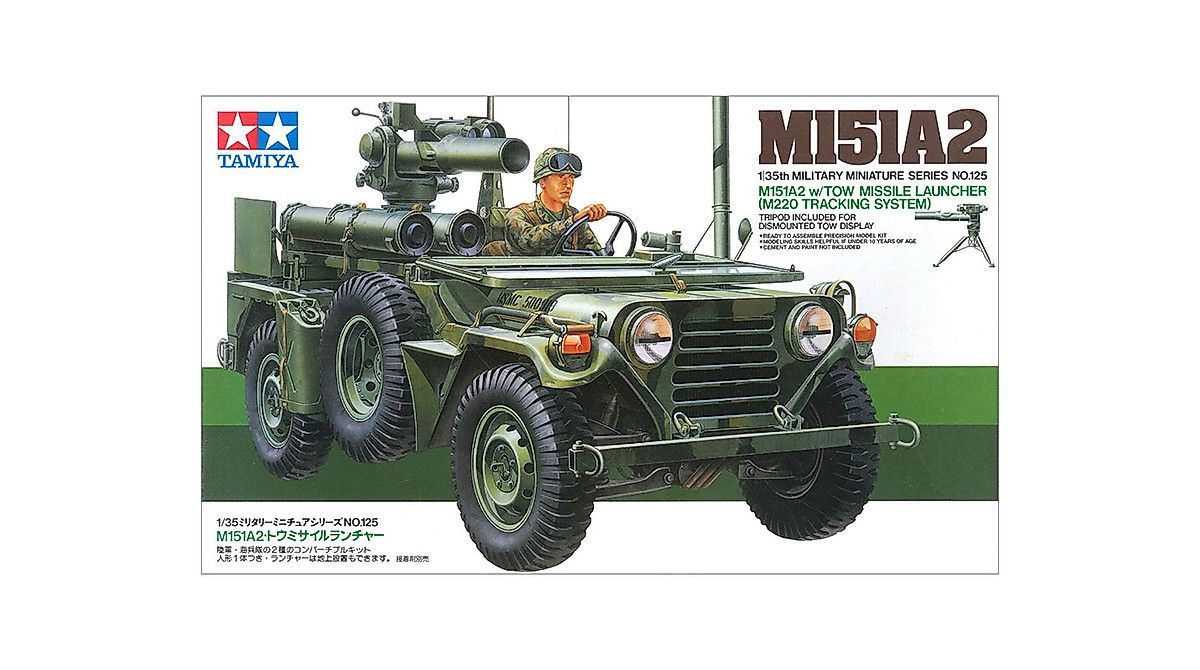 Tamiya 1/35 US M151A2 W/Tow Missile Launcher Model Kit