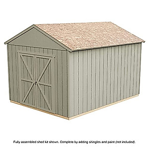 Handy Home Products Astoria 12x16 Do-It-Yourself Wooden Storage Shed with Floor