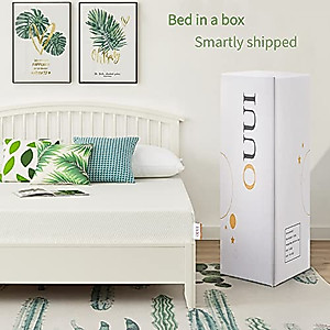 OUUI Twin Mattress, 5 Inch Green Tea Cooling Gel Memory Foam Mattress in a Box for Kids Medium Firm Twin Bed Mattress for Bunk Bed, Trundle Bed, Pressure Relief, CertiPUR-US Certified