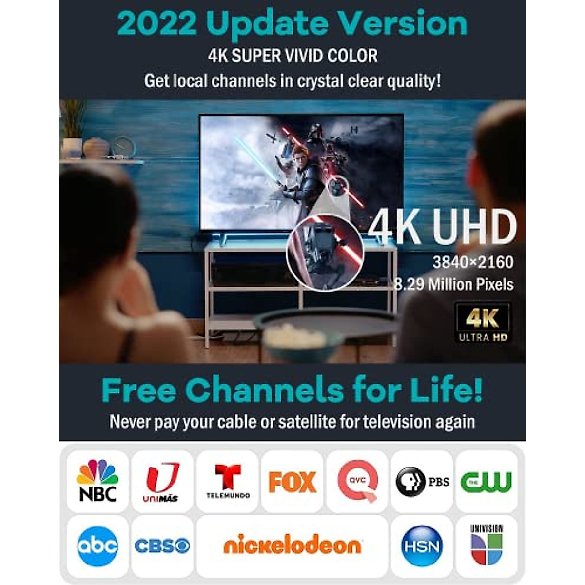 TV Antenna, TV Antenna Indoor, 50 Miles Digital Amplified Indoor HDTV Antenna, 250+ Miles Range Hi-Power Amplified Antenna, for 4k 1080p Local Channels Support All Television