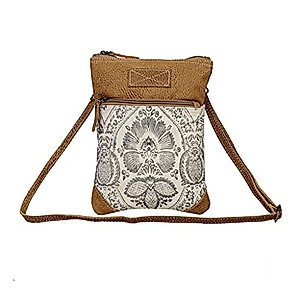 Myra Bag Soul Searcher Small & Cross Body Bag Upcycled Canvas & Leather S-2535