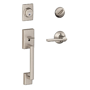 Schlage F60 CEN 619 LAT, Satin Nickel