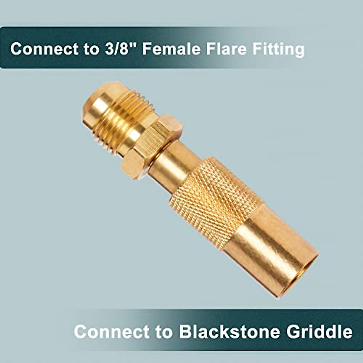 GASPRO 18-Foot RV Quick Connect Propane Hose, RV Propane Hose with Adapter for Blackstone Tabletop Griddle, 17/22 Inch Griddle