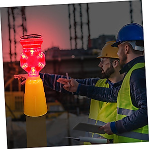 2pcs Signal Light Emergency Beacon Light Solar Strobe Light Emergency Strobe Light Solar Warning Strobe Traffic Flashing Light Warning Light Solar Beacon Solar Flashing Light