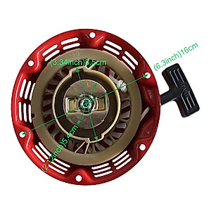 HIFROM Recoil Pull Starter Rewind Start with Bolts replacement for Champion Power Equipment 3000 3500 4000 Watts Gas Generator 46558 46561 46596 46533 46534 46535 46539 46540 46551 46553 46554 & 46555