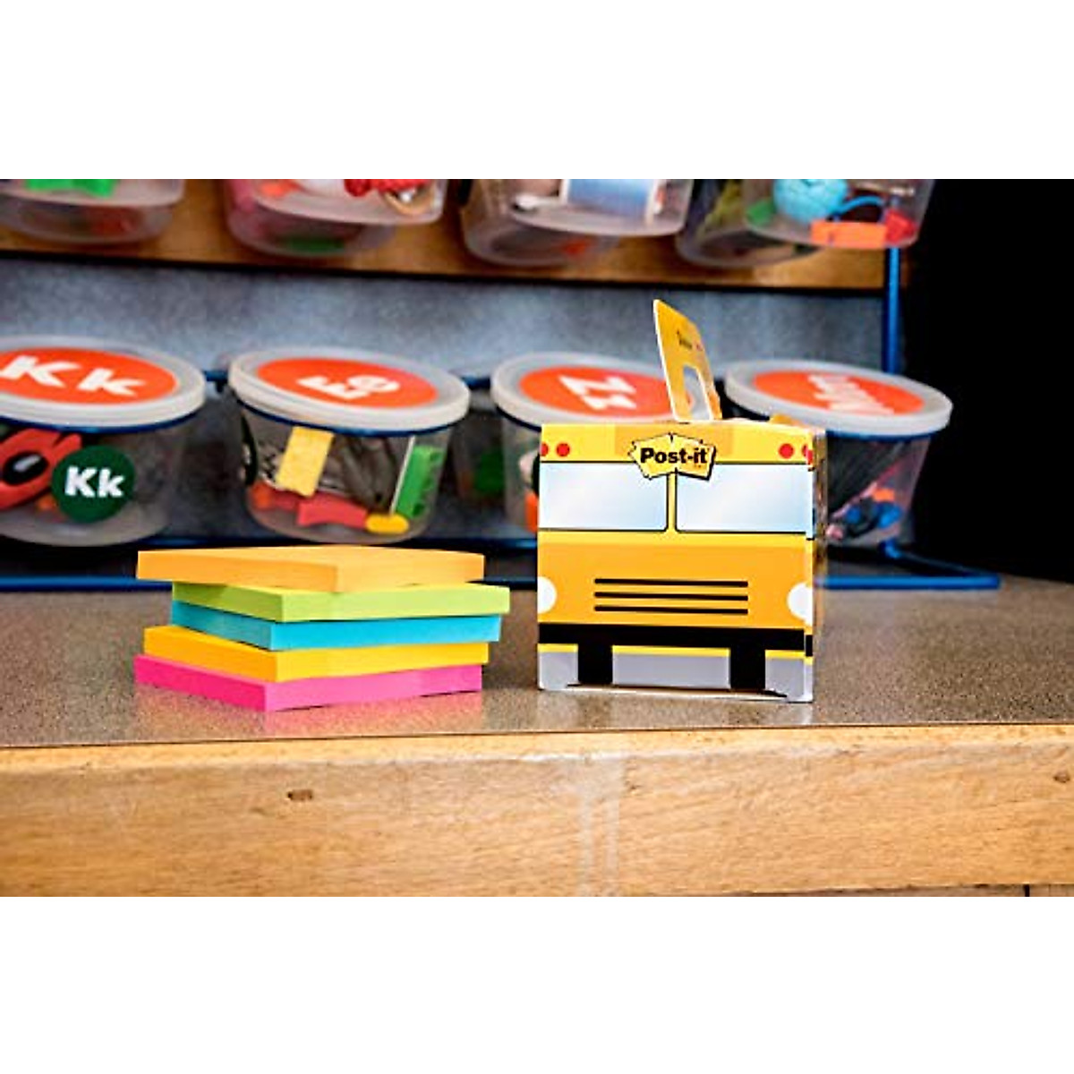 Post-it Super Sticky Notes, Classroom Value Pack, 35 Pads/Pack, 2X The Sticking Power, 3x3 in, Bright Colors (654-35SSBUS)