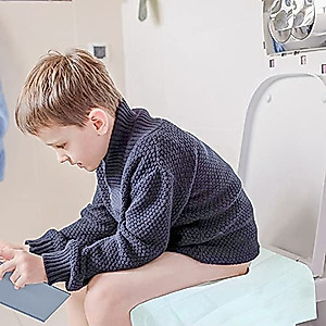 Toilet Seat Covers Disposable,50Pcs Waterproof Individually Wrapped Large Portable Potty Seat Covers for Kids Potty Training, Road Trip and Public Restrooms