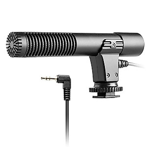 Digital Video Camera Studio/Stereo Shotgun Recording Microphone for Canon EOS Rebel Cameras Including SL1, SL2, T6i, T6s, T7i & More..