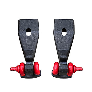 Vijay Front Tow Hook Mount Bracket and D-Ring Fit 2007-2013 Chevy/GMC 1500