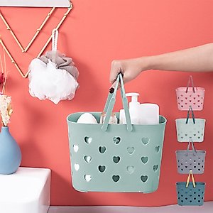Shower Caddy Portable for College Dorm Room, Portable Shower Tote, Large Capacity Shower Organizer Basket with 2 Handle, Multifunctional Storage Basket, for Home Laundry Dorm