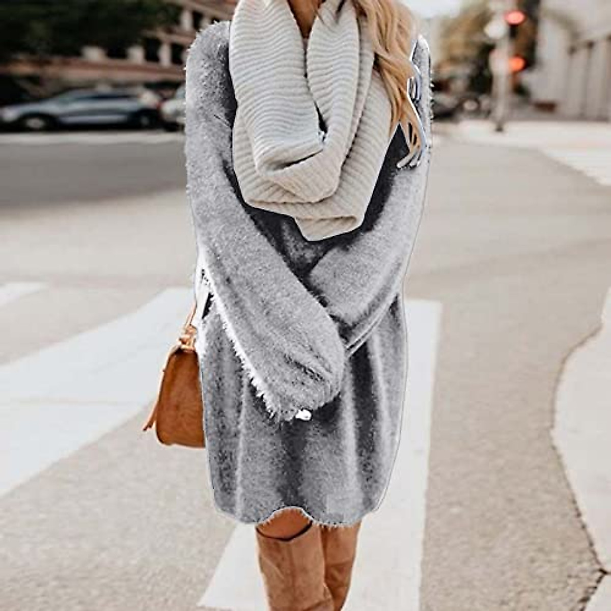 Knitted Sweater Sweaters for Women 2023 Long Sleeve Pullover Sweaters V-Neck Knitted Lightweight Sweater Casual Lapel Collar Hollowed Jumper Tops Blusas Casual Womens Half Zip Hoodie Yoga Jacket