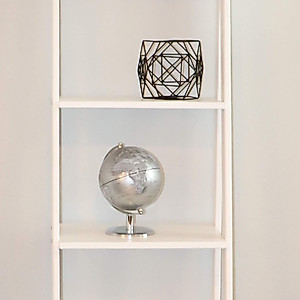 Adeptus 5 Shelf Ladder - Made from Solid Wood (White)