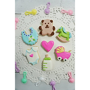 R&M International Mini Baby Cookie Cutters, Assorted, 7-Piece Set