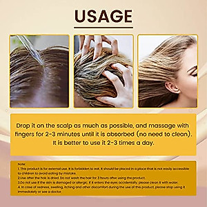 Ginger King Hair Nutrient Solution Nourishes hair roots, Polygonum Multiflorum And Ginger Herbal Hair Care Essence Nourishing Hair Hair Care Solution Preventing Hair Loss And Hair Density 30ml (1PCS)