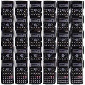 30 Packs Scientific Calculator Bulk, Individually Packaged Saillong 2 Line Engineering Classroom Math Calculators for Middle School, High School, College Student and Teacher, and Business, Black