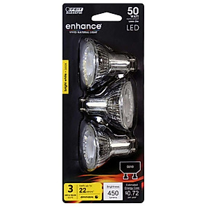 Feit Electric BPMR16GU10500930CA/3 6W MR16 Dimmable LED Bulb