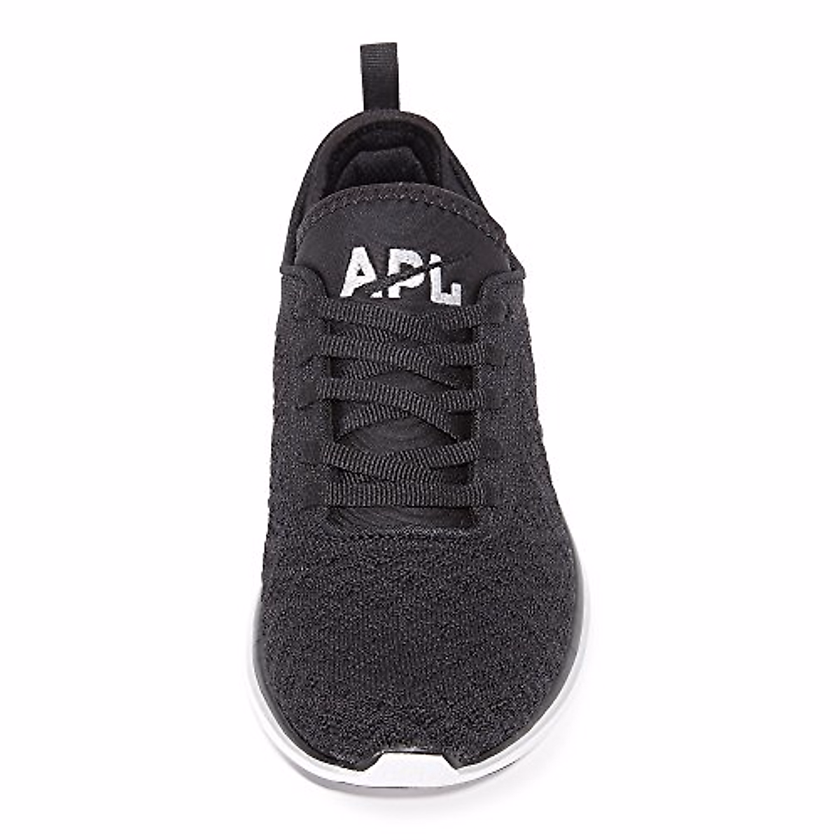 APL: Athletic Propulsion Labs Women's Techloom Phantom Sneakers, Black/Metallic Silver, 6.5 M US