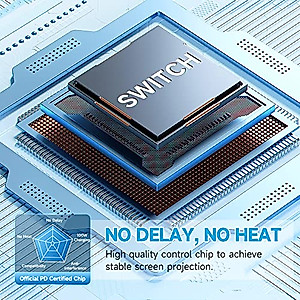 JINGDU Portable HDMI Adapter Compatible with Nintendo Switch NS/OLED, USB C to HDMI Cable Replaces The Original Switch Dock for TV Screen Mirroring, Convenient for Travel, 4K HD, 2m, Black