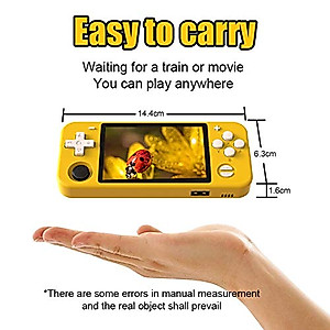 motifa Handheld Game Console - RGB10 Retro Mini Game Console with 3.5 inch IPS Screen & 64G TF Card - Suppots WiFi & Bluetooth - Classic Games Portable Video Arcade Gamepad for Adult Children