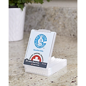 Dr. Piercing Aftercare Swabs - Saline Solution for Piercings - Earring Nose Belly Ear Piercing Cleaner - Saline Wash, Ear Hole Cleaner – Piercing Aftercare Formula - 36 Swabs