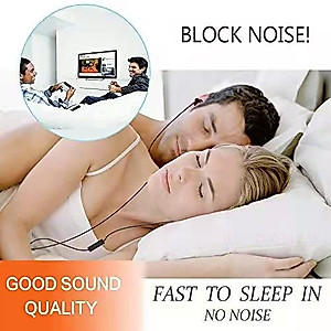 Ururtm Sleep Soundproof Earbuds Headphones, Noise Isolating Soft Earbuds for Sleeping, Nighttime, Insomnia, Side Sleeper, Snoring, Travel, Meditation & Relaxation (Black)