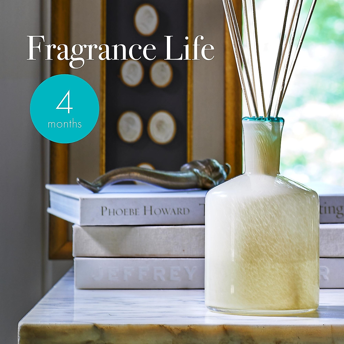 LAFCO New York Reed Diffuser Refill, French Lilac - 8.4 oz - Up to 4-Month Fragrance Life - Includes Natural Wood Reeds - Free of Dyes & Propellants - Made in The USA