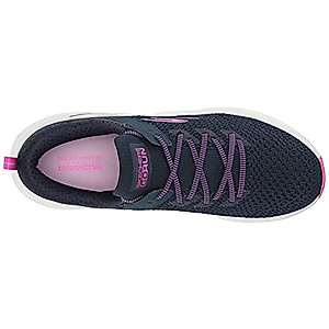 Skechers Women's GO Run Glide Step Hyper-Dash Charge Sneaker, Navy, 9
