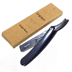 Barber Straight razor Salon Shaving Razor SHAVETTE RASOI RASOIRS 10 BLADES (BLACK)