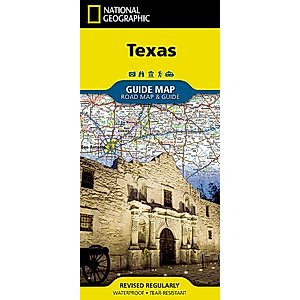 Texas Map (National Geographic Guide Map)