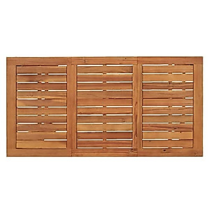 Camerina 7 Piece Patio Dining Set Outdoor Dining Table Set Patio Table and Chairs Set Outdoor Patio Dining Set Solid Wood Acacia 3154395