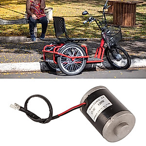12V 120W High Speed Electric DC Brushed Motor Kit, Electric Scooter Brushed Motor Kit with 25H76 Chain and 25H 3 Hole 47 Teeth Crankset for Bike e-Bike ATV
