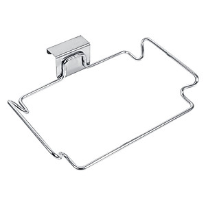 Driak 1pcs Super Practical Garbage Storage Bags Rack Hanging Stainless Steel Trash Bag Holder for Kitchen Storage Cupboard