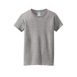 Gildan Blank T-Shirt - Unisex Style 5000 Adult Sports Grey