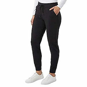 32 DEGREES Heat Women's Tech Fleece Jogger Pant (Medium, Black)
