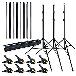 LINCO Backdrop Stand for Parties 9×20 ft Heavy Duty Photography Video Studio Background Kit 4166 for Wedding Parties Photo Shooting