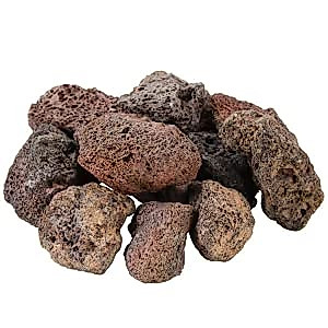 Natural Lava Rocks for Fire Pit | Lava Rocks for Gas Grills Charbroilers | Reduces Flare Ups | Even Heat Distribution | 7 Lb. Bag of Fire Pit Lava Rocks | 2 Pack