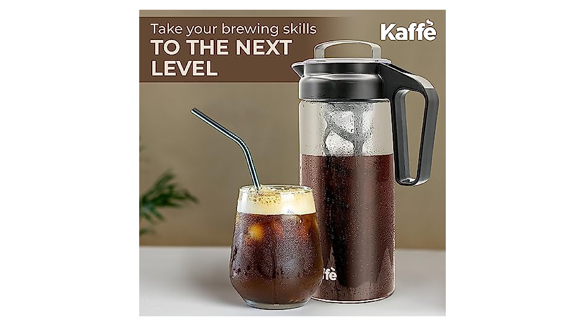 Kaffe Cold Brew Coffee Maker 1.3L – Easy to Use & Clean Iced Coffee Pitcher