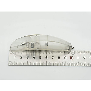 FINE FISHING 10PCS Unpainted Lure Blanks 10.4cm 14.38g Crankbait Simulation Blank Body Clear Hard Baits Trout Salmon Swimming Sea Bait Topwater Freshwater Plastic Minnow Lure 156L