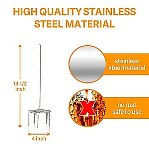 Pulled Pork Puller Stainless Steel Chicken Shredder Drill Attachment Used with Standard Hand Drill for Beef, Chicken, Potato Masher and Tamale Meat