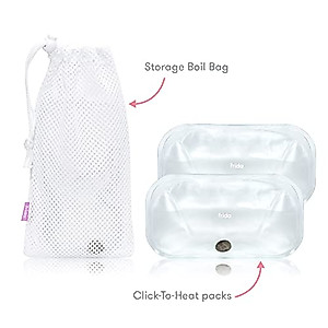 Frida Mom Nursing Pillow Back + Belly Warmers | Reusable Click-to-Heat Relief in an Instant for Back + Belly | 1 set - 2 heat packs