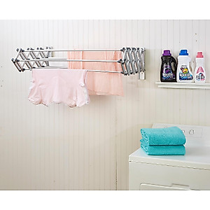 WOOLITE Laundry 360 Aluminum 36" Collapsible Wall Drying Rack