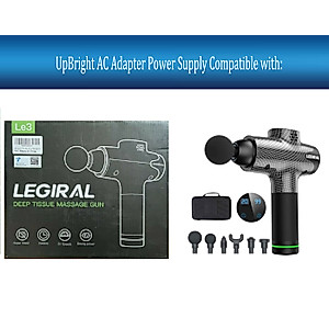 UpBright 25.2V AC/DC Adapter Compatible with Legiral Le3 Le6 Le9 Le11 Massage Gun Portable Body Muscle Massager A-63 EM003 BS-24V-2500mAh FC FCA135-252010 MGDSCHAYY LC-H252100 Power Supply Charger PSU