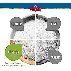 Redmond Real Sea Salt - Natural Unrefined Gluten Free Kosher, 16 Ounce Pouch (1 Pack)